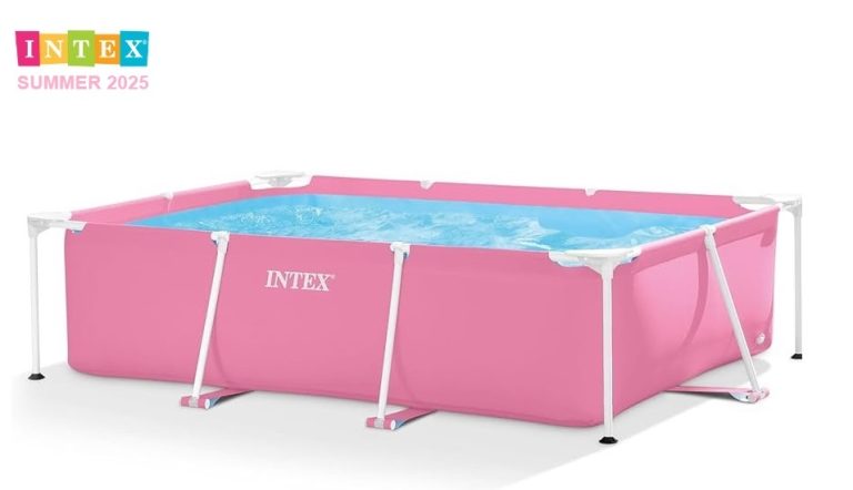 בריכה מלבנית צינורות בצבע ורוד INTEX 28266 – אינטקס חולון האתר הרשמי